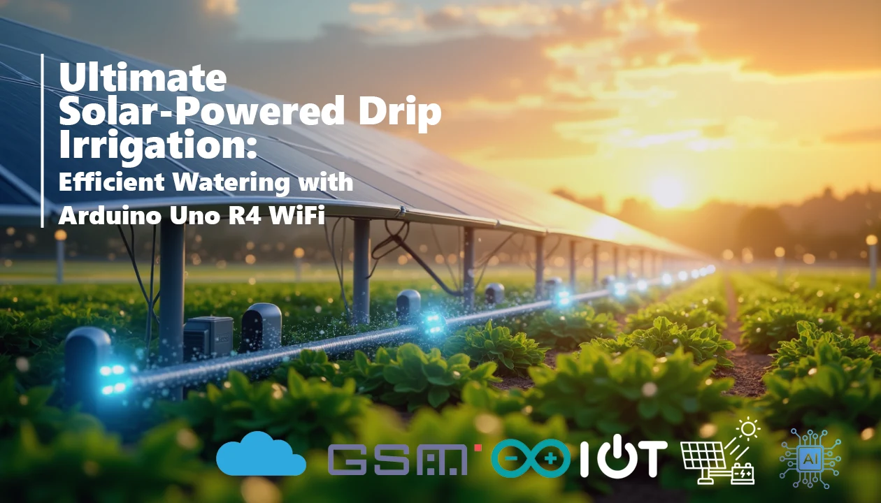 Ultimate Solar Powered Drip Irrigation with Arduino Uno R4